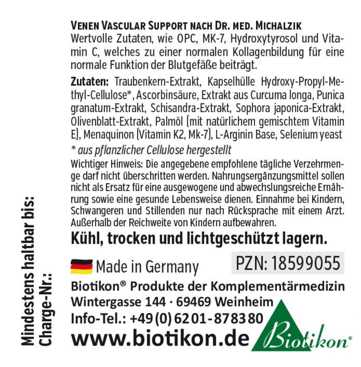 Venen Vascular Support New – biotikon®